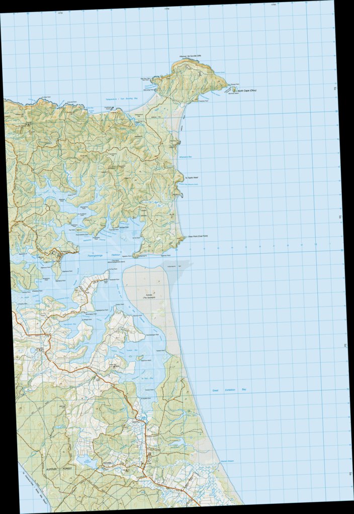 AT25 - North Cape (Otou) Map by Land Information New Zealand | Avenza Maps