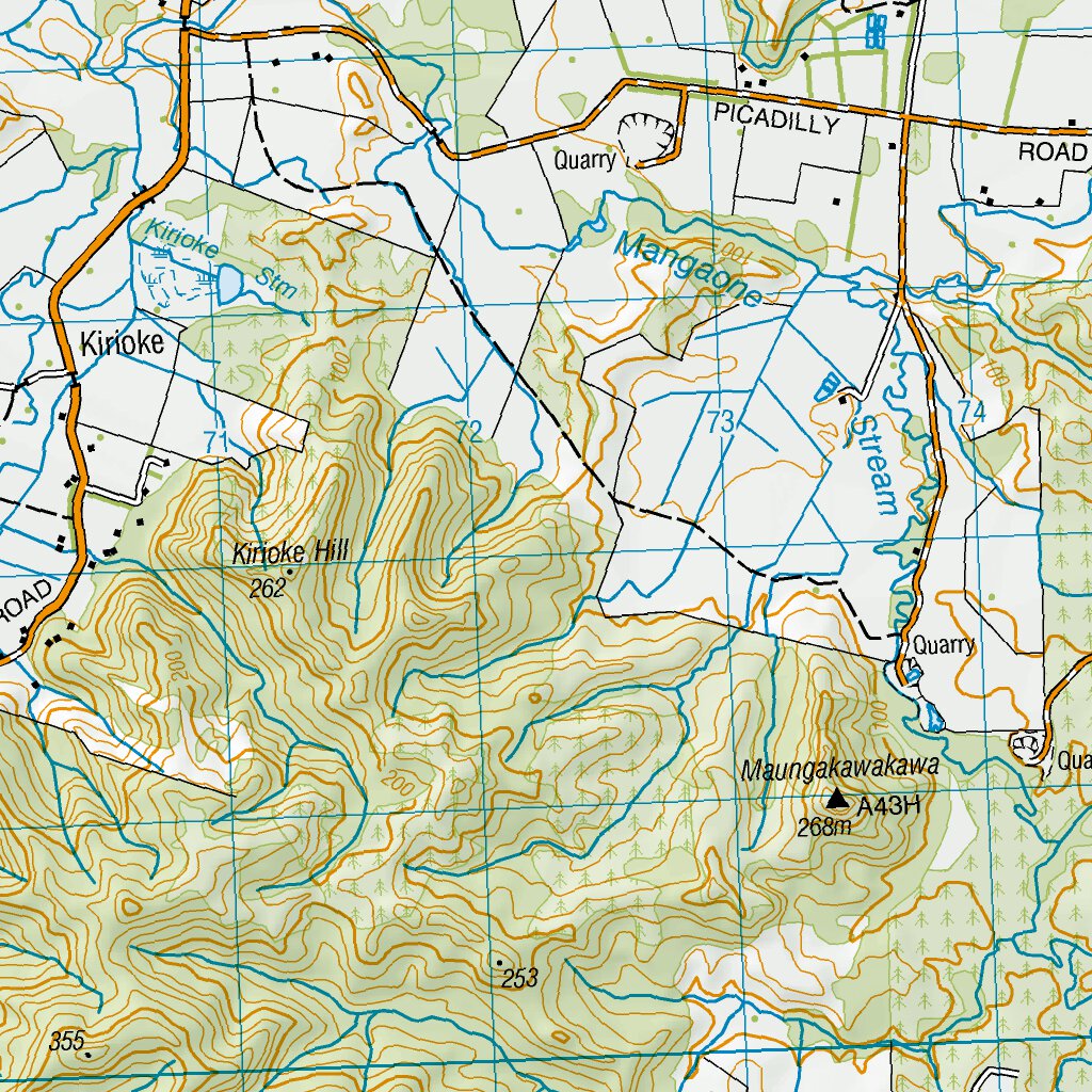 AW28 - Kaikohe Map by Land Information New Zealand | Avenza Maps