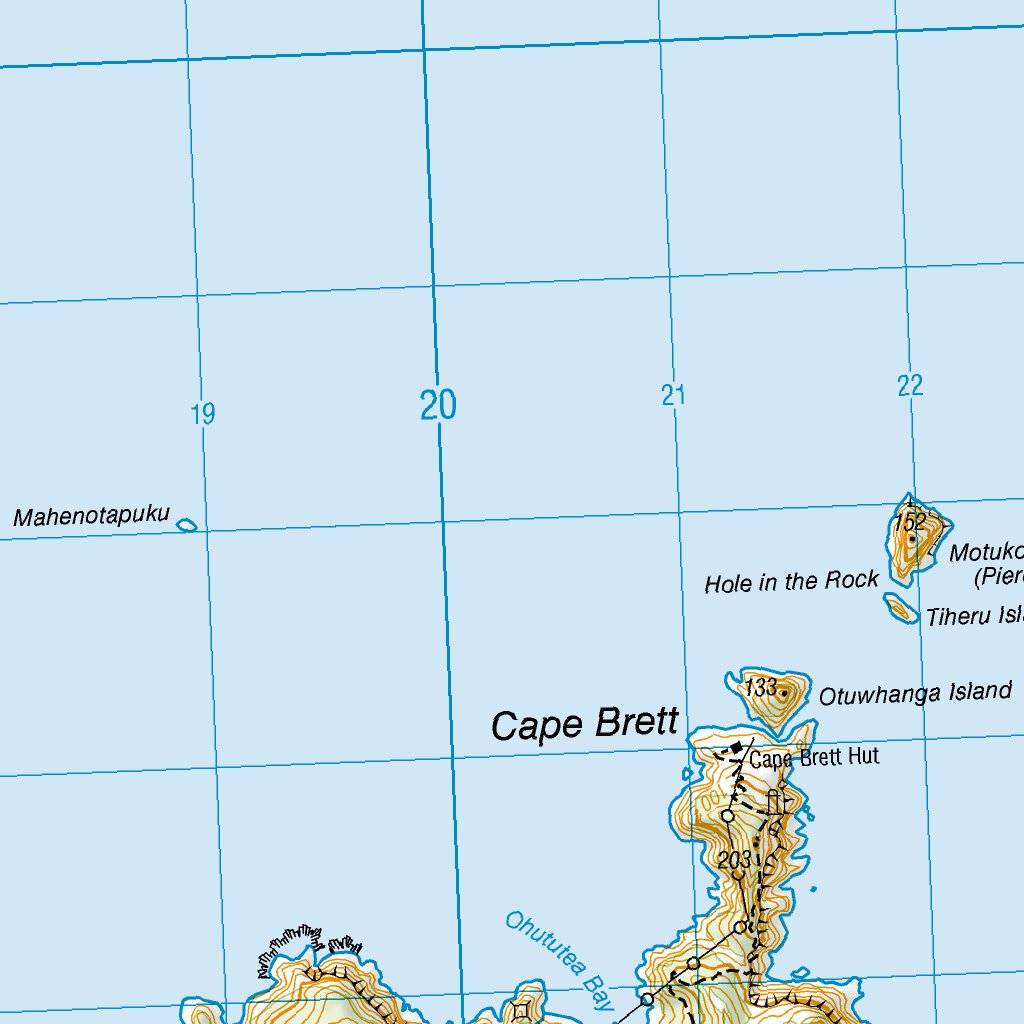 AV30 - Cape Brett Map by Land Information New Zealand | Avenza Maps