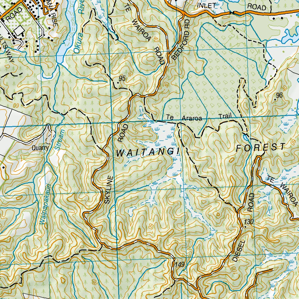 AV29 - Russell Map by Land Information New Zealand | Avenza Maps