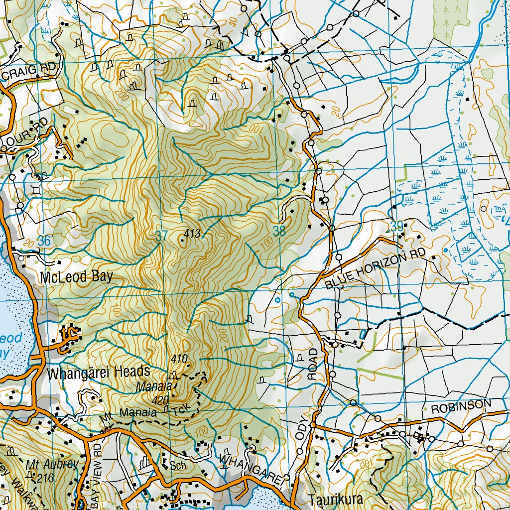 AX31 - Bream Head Map by Land Information New Zealand | Avenza Maps
