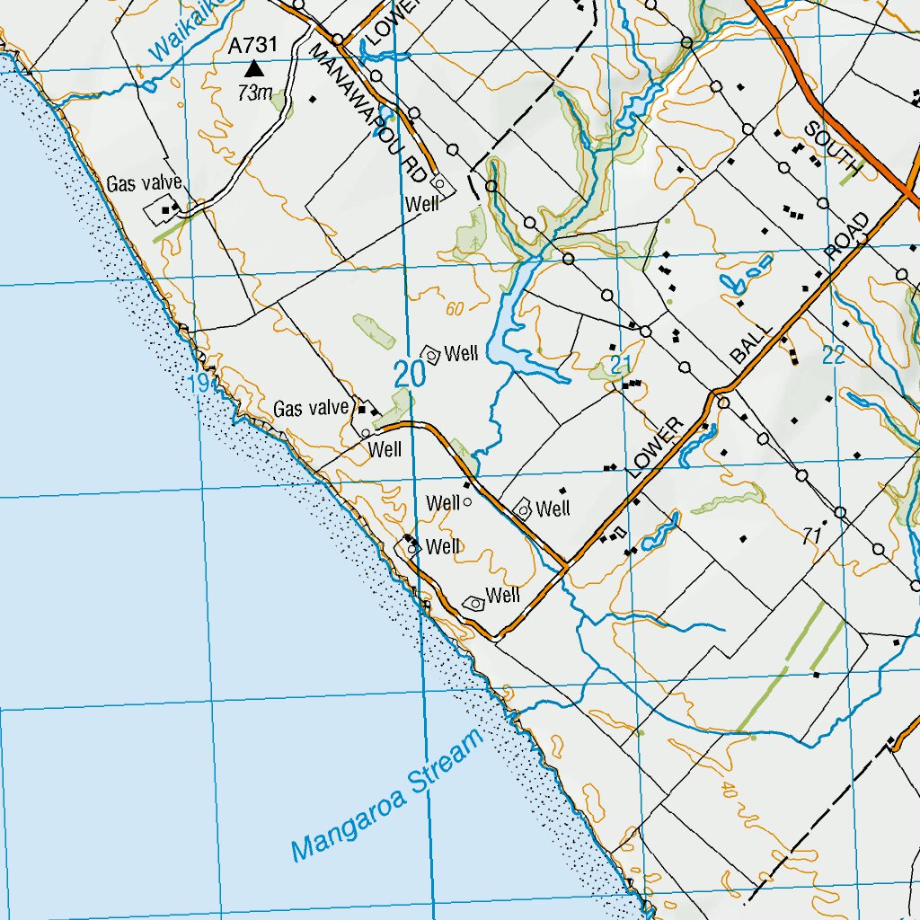 BK30 - Patea Map by Land Information New Zealand | Avenza Maps