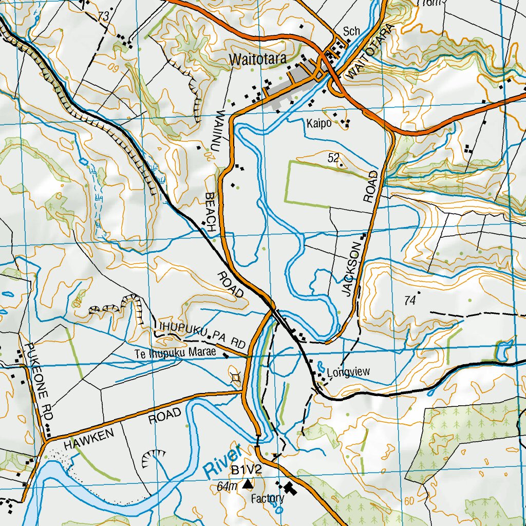 BL31ptBK31 - Waiinu Beach Map by Land Information New Zealand | Avenza Maps
