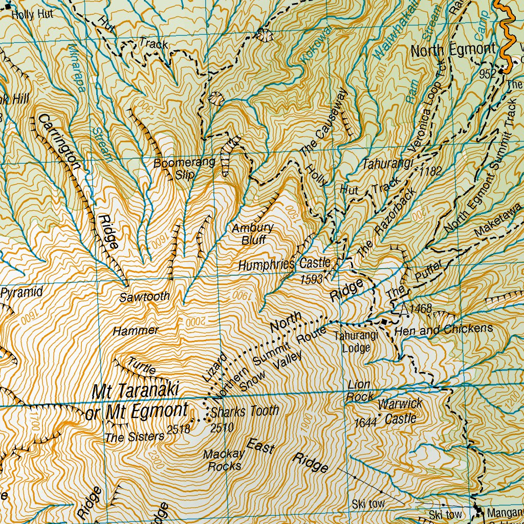 BJ29 - Mount Taranaki or Mount Egmont Map by Land Information New ...