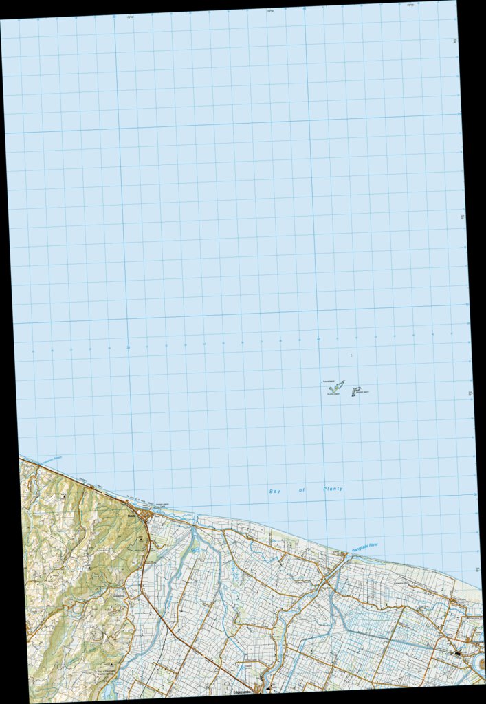 BD39ptBE39 - Matata Map by Land Information New Zealand | Avenza Maps
