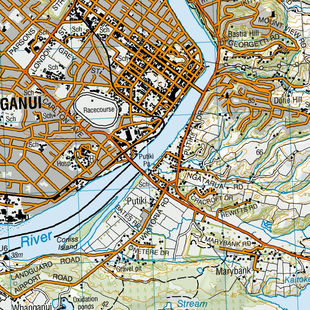 BL32 - Whanganui Map by Land Information New Zealand | Avenza Maps
