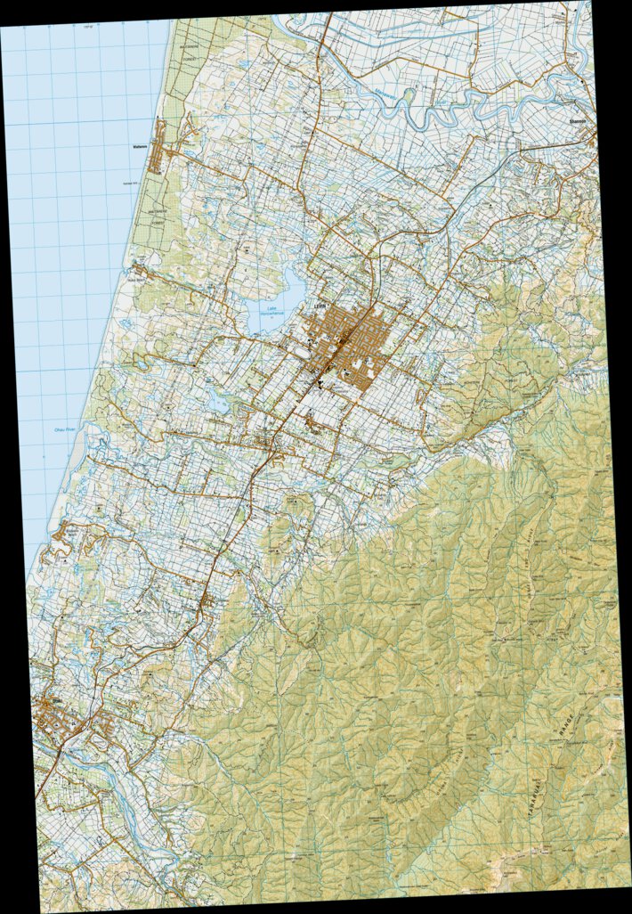 BN33 - Levin Map by Land Information New Zealand | Avenza Maps