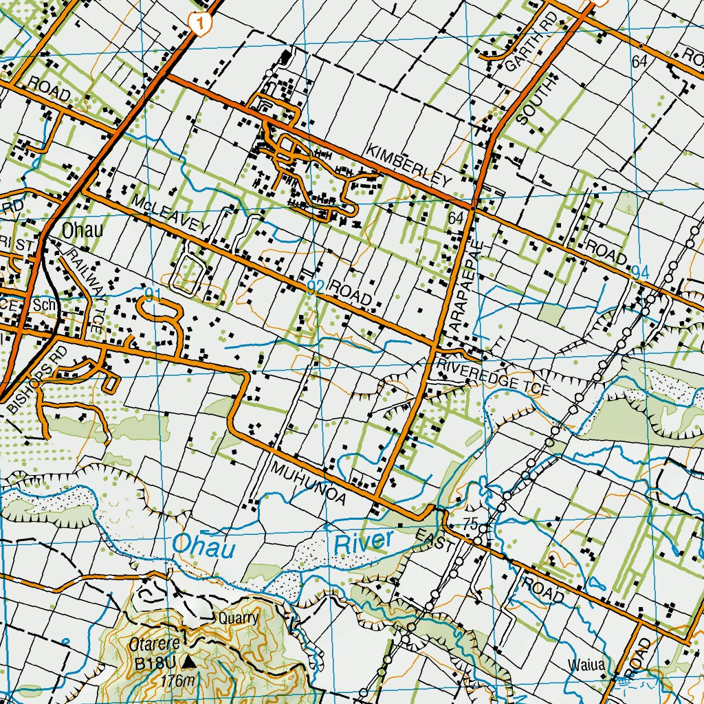 BN33 - Levin Map by Land Information New Zealand | Avenza Maps