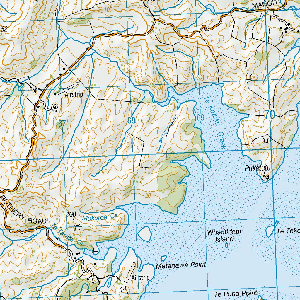 BD32 - Raglan Map by Land Information New Zealand | Avenza Maps