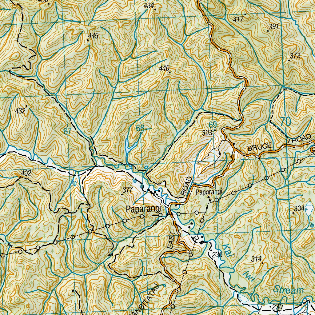 BK32 - Kai Iwi Map by Land Information New Zealand | Avenza Maps