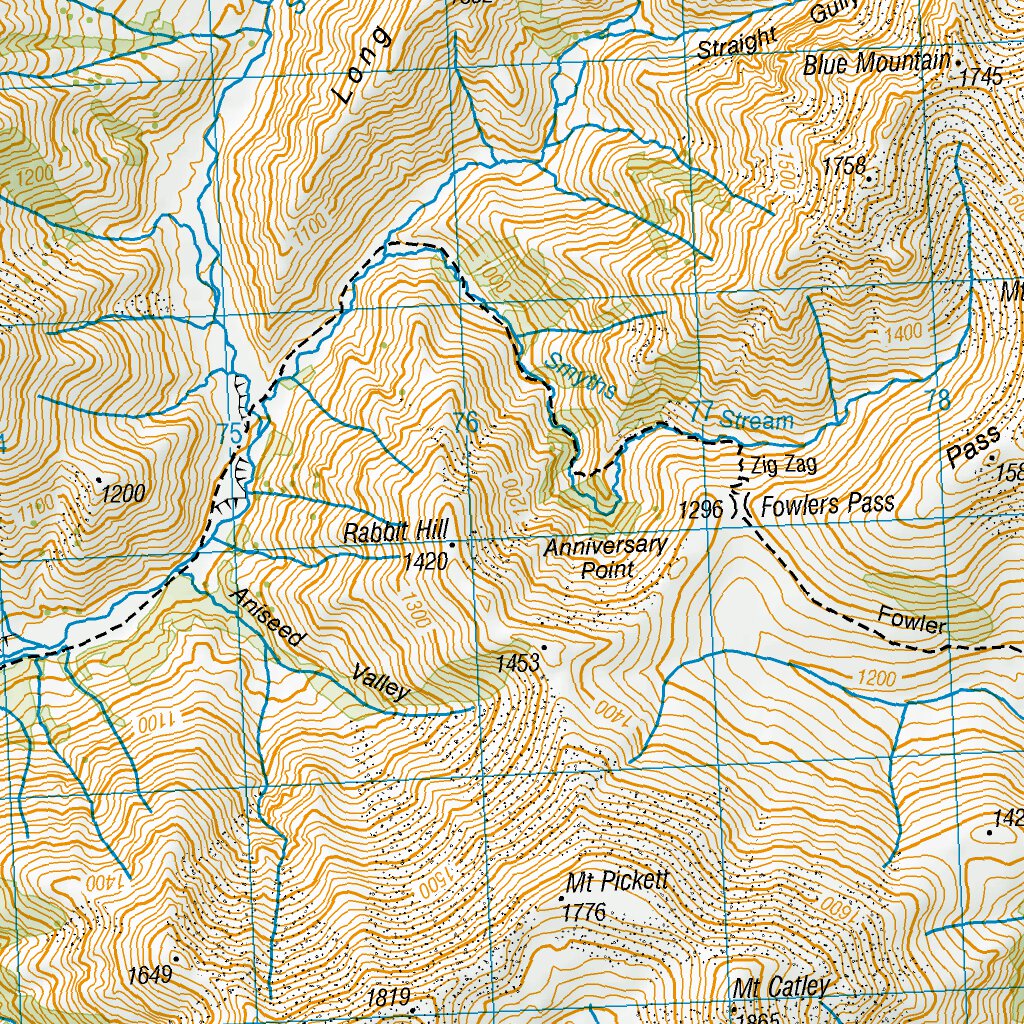 BT24 - Ada Flat Map by Land Information New Zealand | Avenza Maps