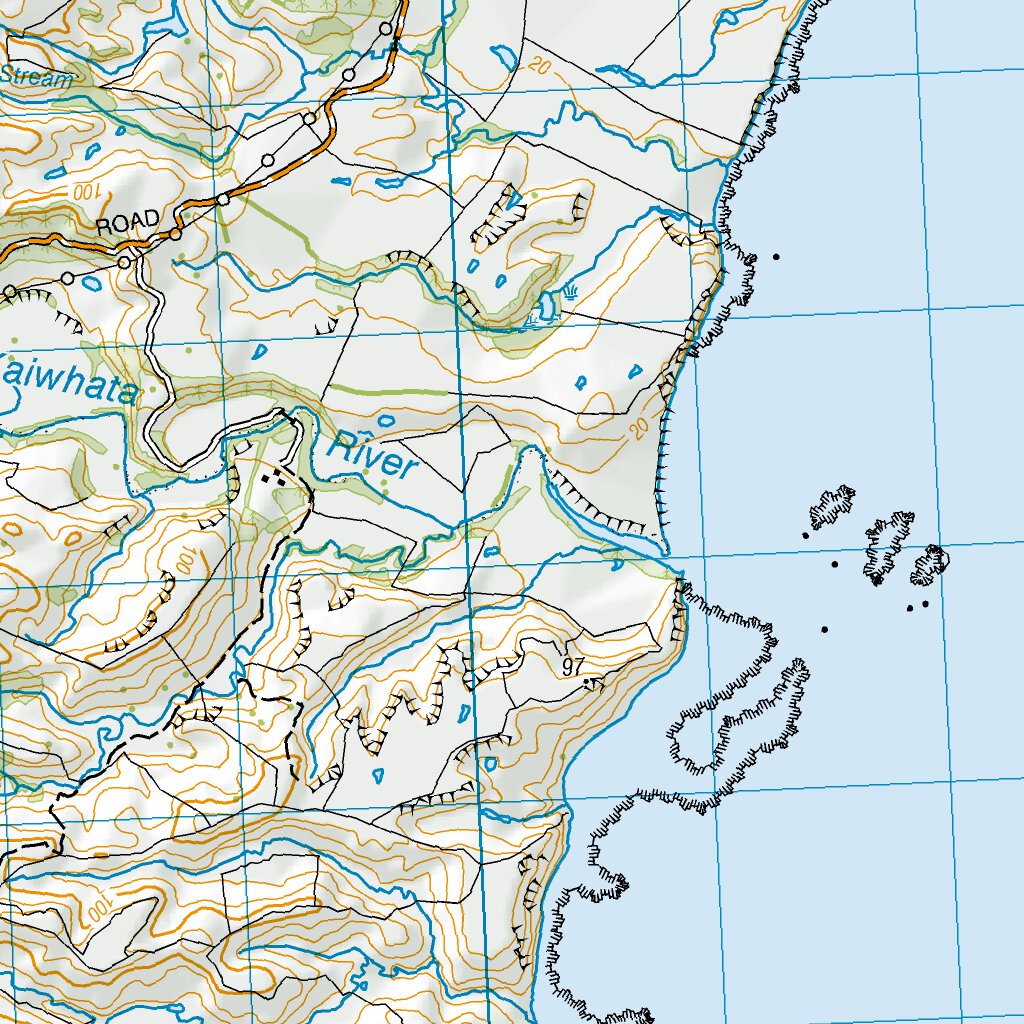 BQ36ptBQ35 - Patanui Stream Map by Land Information New Zealand ...
