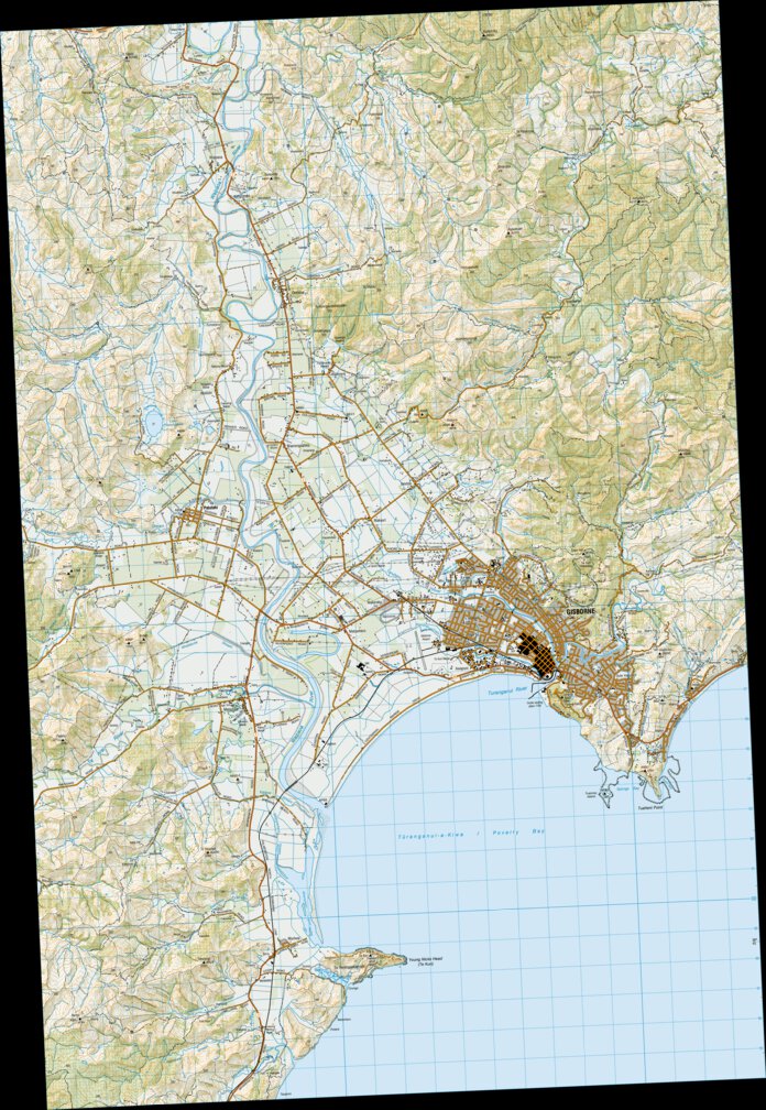 BG43 - Gisborne map by Land Information New Zealand | Avenza Maps