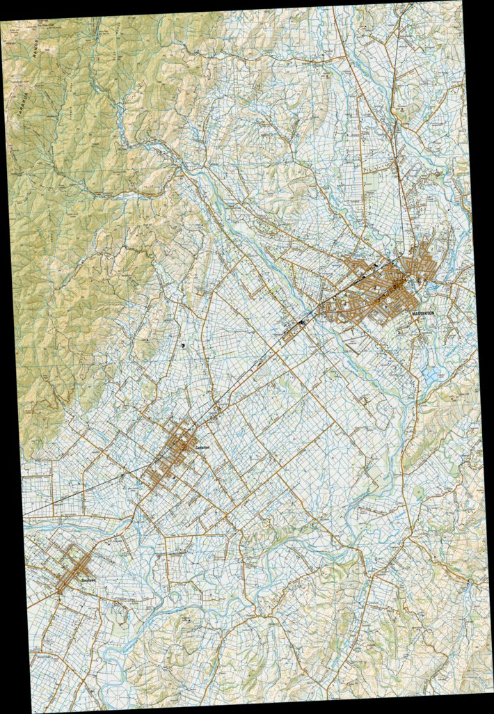 BP34 - Masterton Map by Land Information New Zealand | Avenza Maps