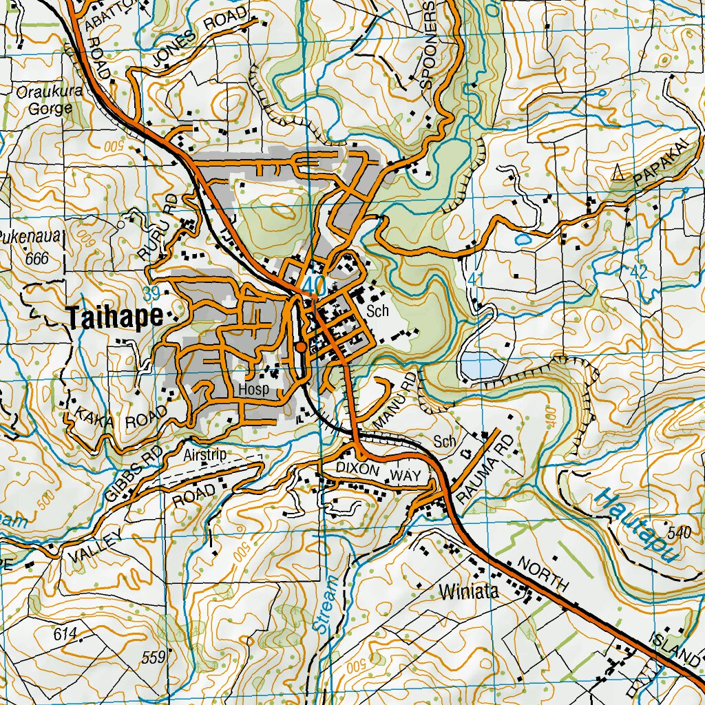 BK35 - Taihape Map by Land Information New Zealand | Avenza Maps