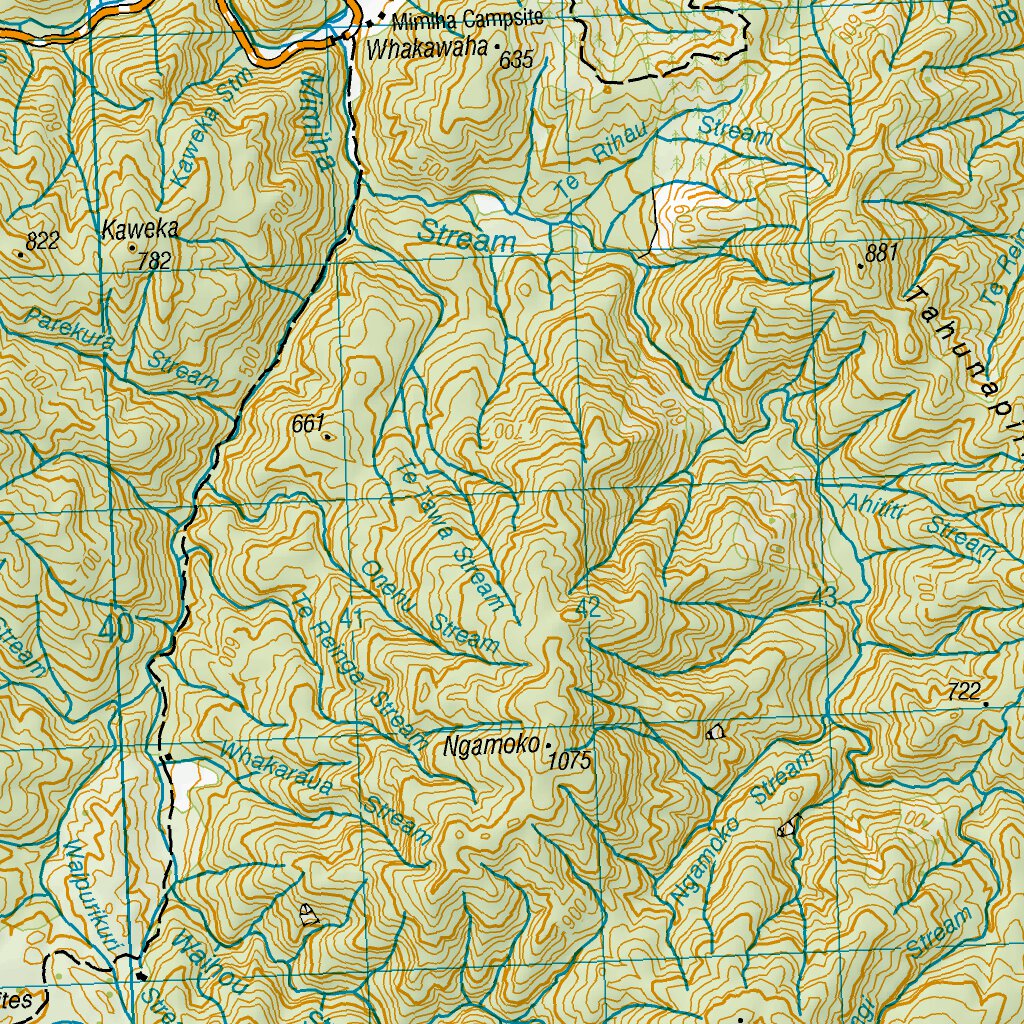 BG39 - Ruatahuna Map by Land Information New Zealand | Avenza Maps