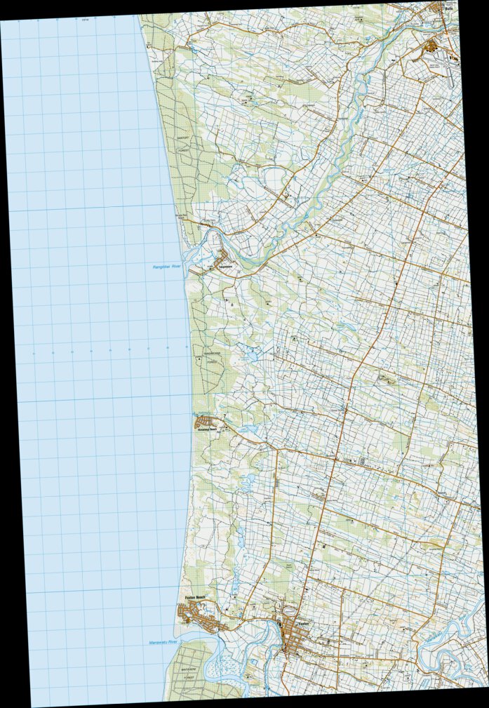 BM33 - Foxton Map by Land Information New Zealand | Avenza Maps