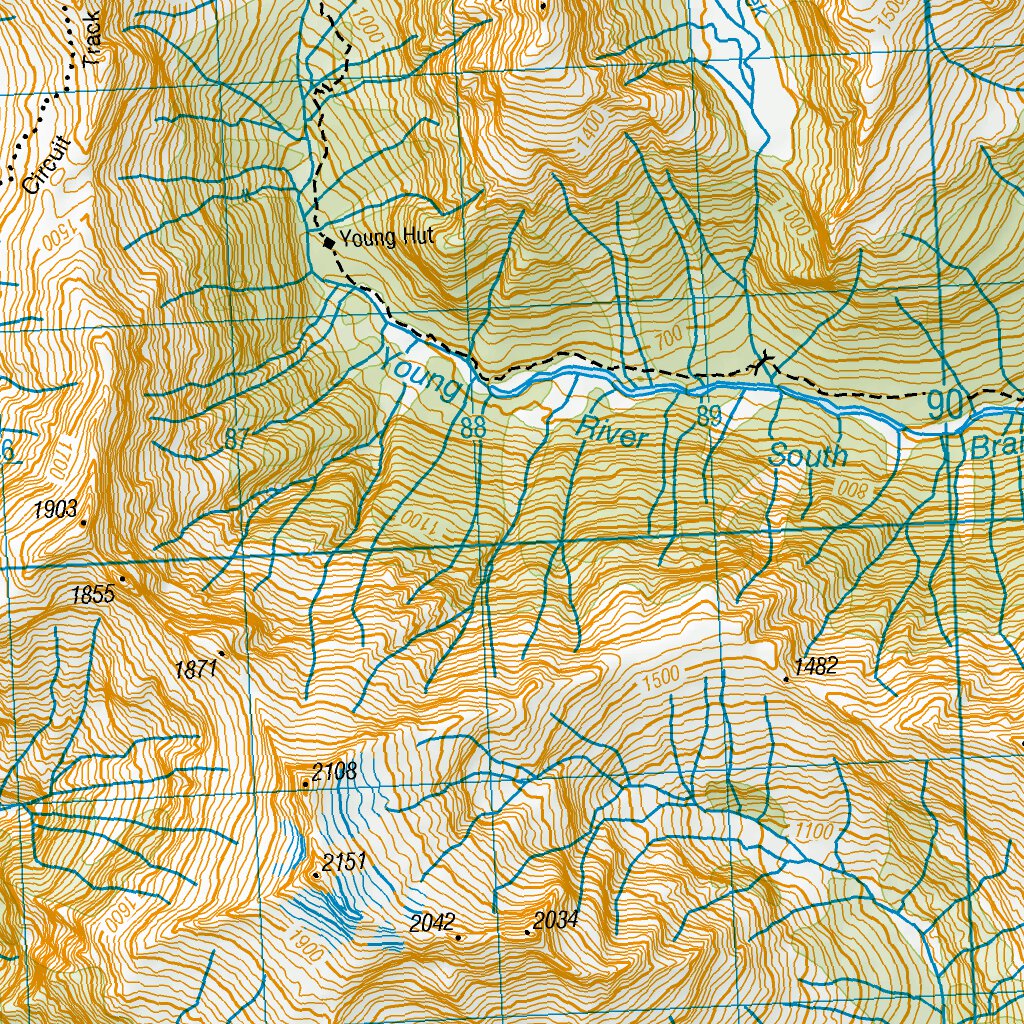 BZ12 - Makarora Map by Land Information New Zealand | Avenza Maps