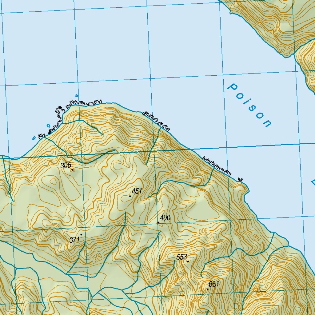 CA07ptCB07 - Poison Bay Map by Land Information New Zealand | Avenza Maps