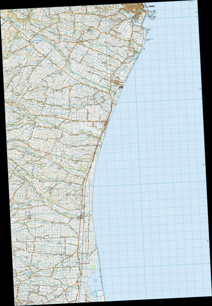 CA19 - Pareora Map by Land Information New Zealand | Avenza Maps