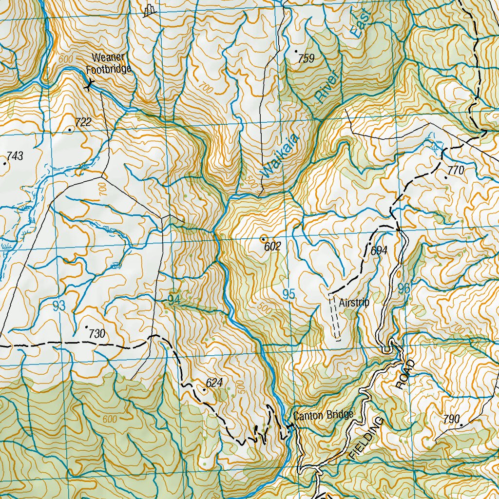 CD12 - Piano Flat Map by Land Information New Zealand | Avenza Maps