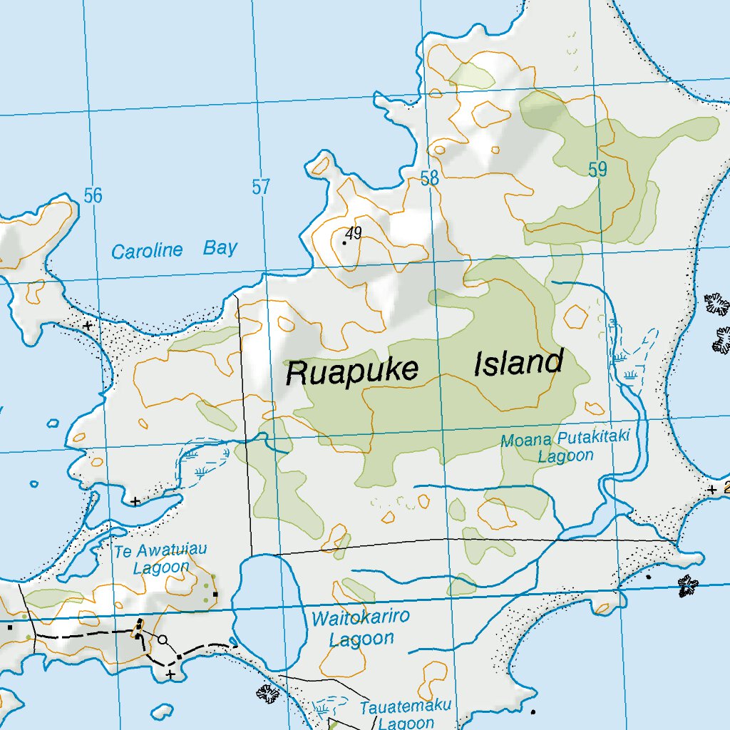 CH11 - Ruapuke Island Map by Land Information New Zealand | Avenza Maps