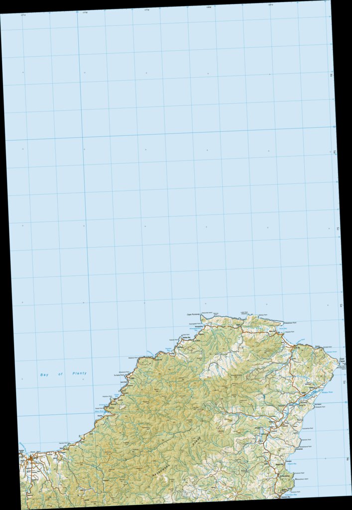 250-7 - East Cape Map by Land Information New Zealand | Avenza Maps