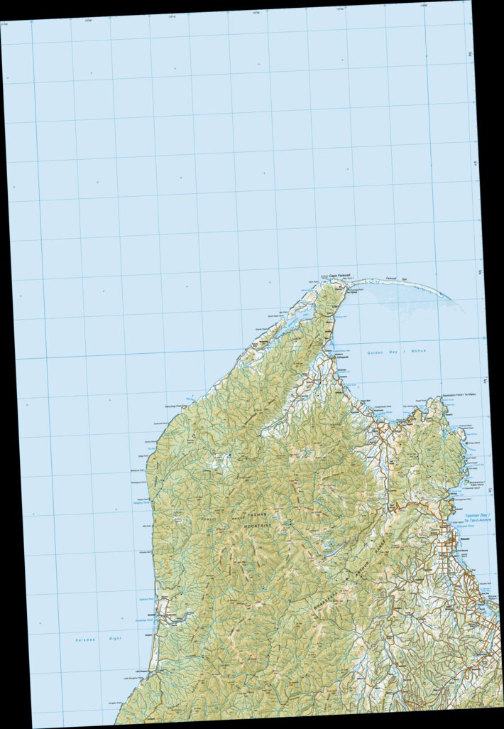 250-12 - Takaka Map by Land Information New Zealand | Avenza Maps