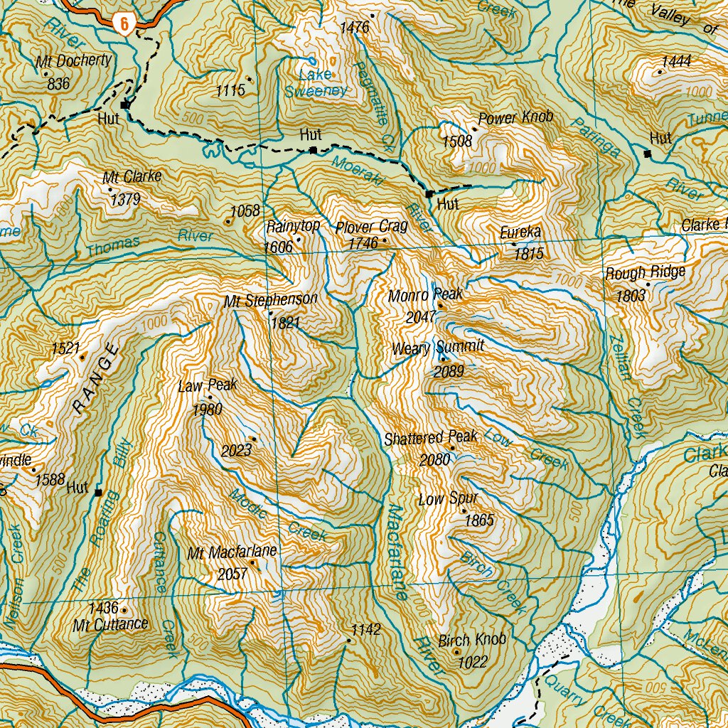 250-21 - Haast Map by Land Information New Zealand | Avenza Maps