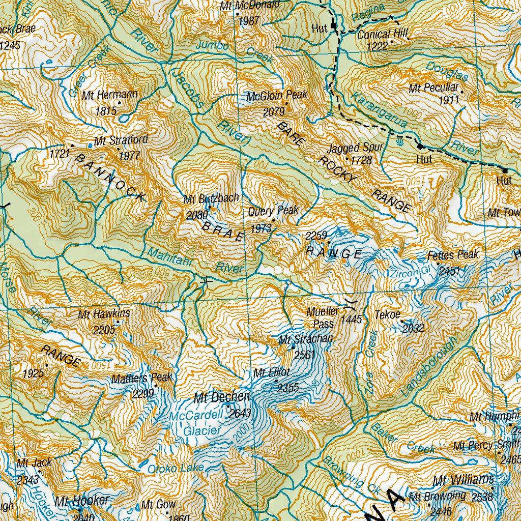 250-21 - Haast Map by Land Information New Zealand | Avenza Maps