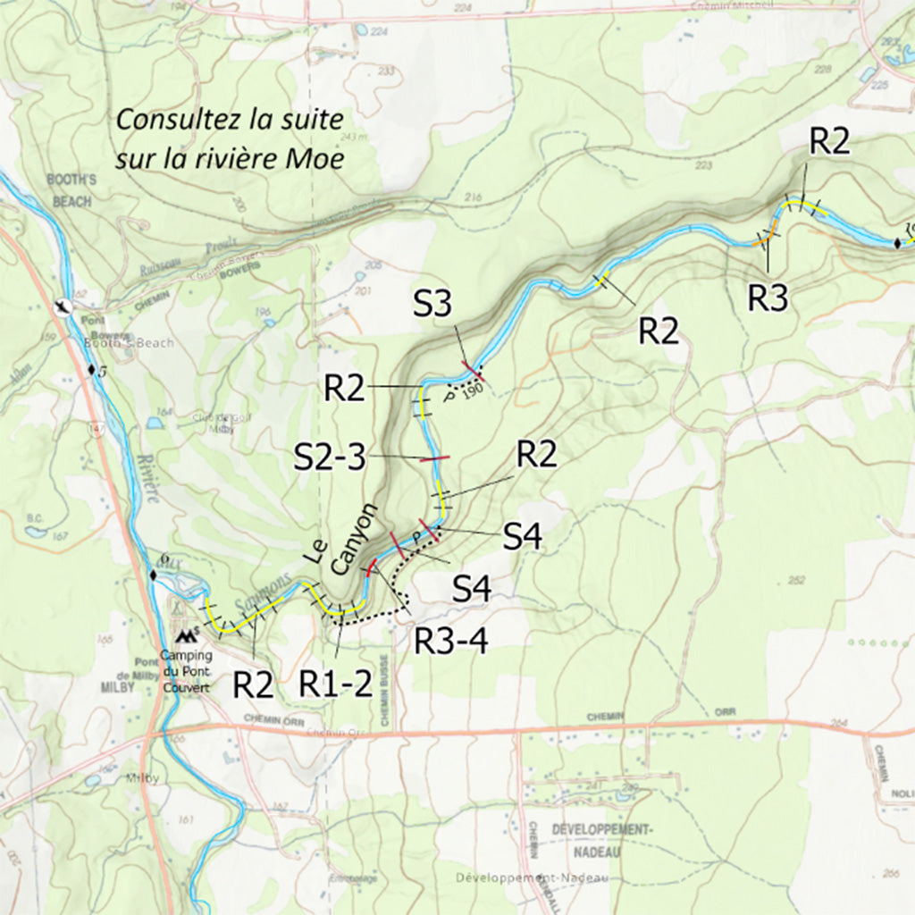 Rivière aux Saumons ( Ascot ) Map by Canot Kayak Quebec | Avenza Maps