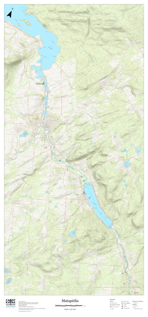 Rivière Matapédia Map by Canot Kayak Quebec | Avenza Maps