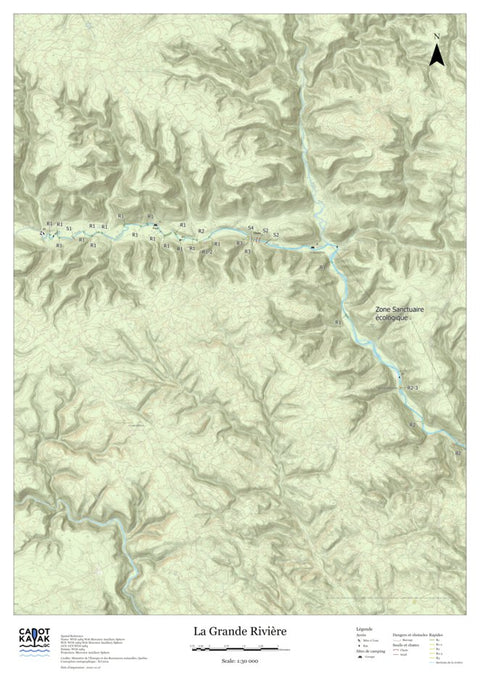 La Grande Rivière ( Gaspésie) Map by Canot Kayak Quebec | Avenza Maps