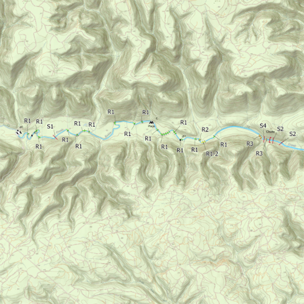 La Grande Rivière ( Gaspésie) Map by Canot Kayak Quebec | Avenza Maps