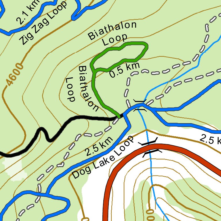 White Pass Nordic Center Trails Map by Ohanapecosh Maps | Avenza Maps