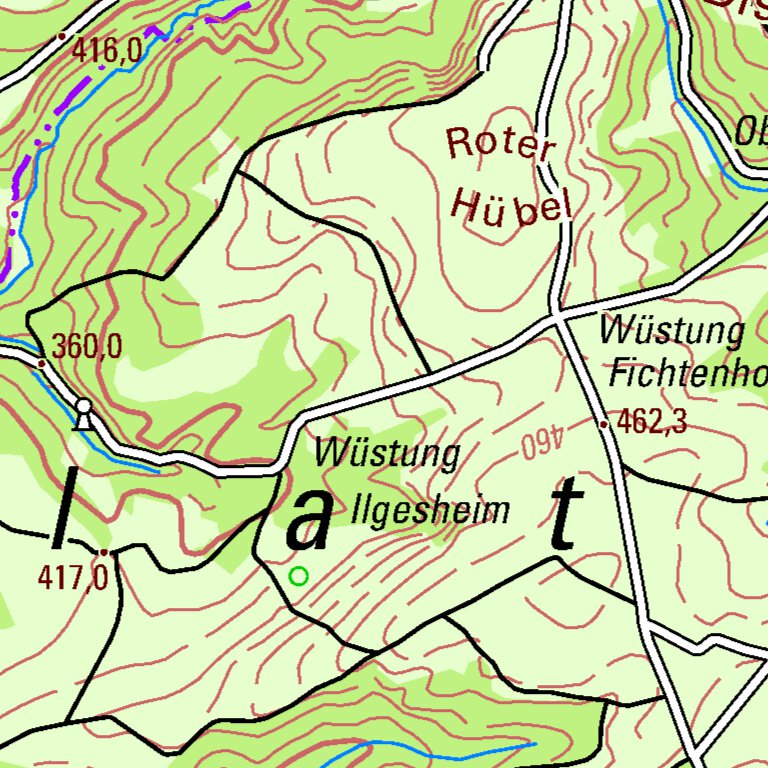 Baumholder (1:50,000) Map by Landesamt fur Vermessung und ...