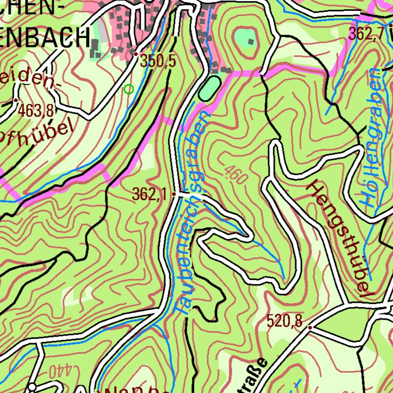 Baumholder (1:50,000) Map by Landesamt fur Vermessung und ...