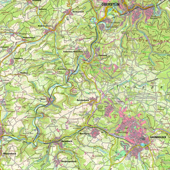 Reichenbach (1:50,000) Map by Landesamt fur Vermessung und ...