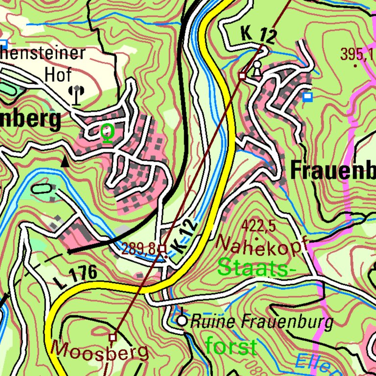 Reichenbach (1:50,000) Map by Landesamt fur Vermessung und ...
