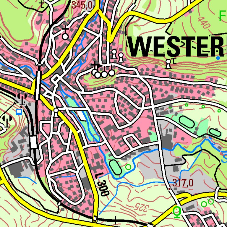 Westerburg (1:50,000) Map by Landesamt fur Vermessung und ...
