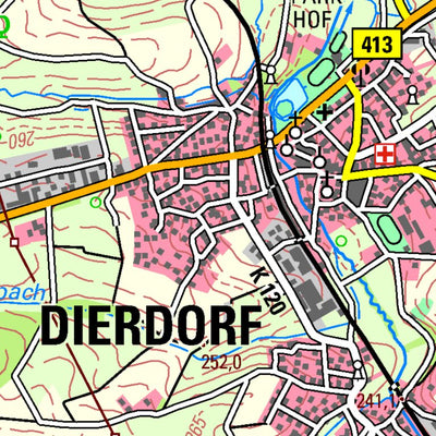 Dierdorf (1:50,000) Map by Landesamt fur Vermessung und ...