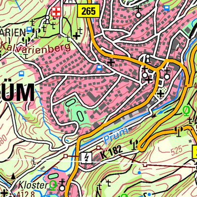 Prüm (1:50,000) Map by Landesamt fur Vermessung und ...