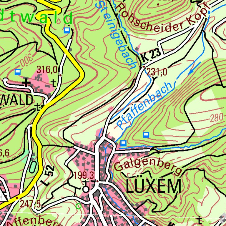 Wittlich (1:50,000) Map by Landesamt fur Vermessung und ...