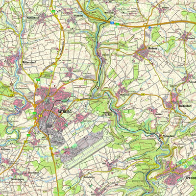 Bitburg (1:50,000) Map by Landesamt fur Vermessung und ...