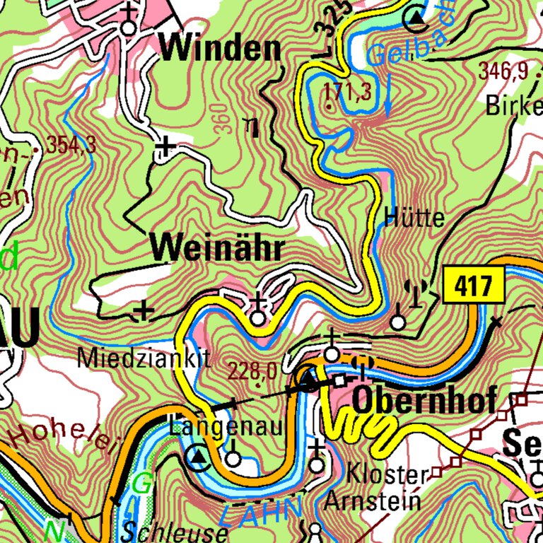 Montabaur (1:100,000) Map by Landesamt fur Vermessung und ...