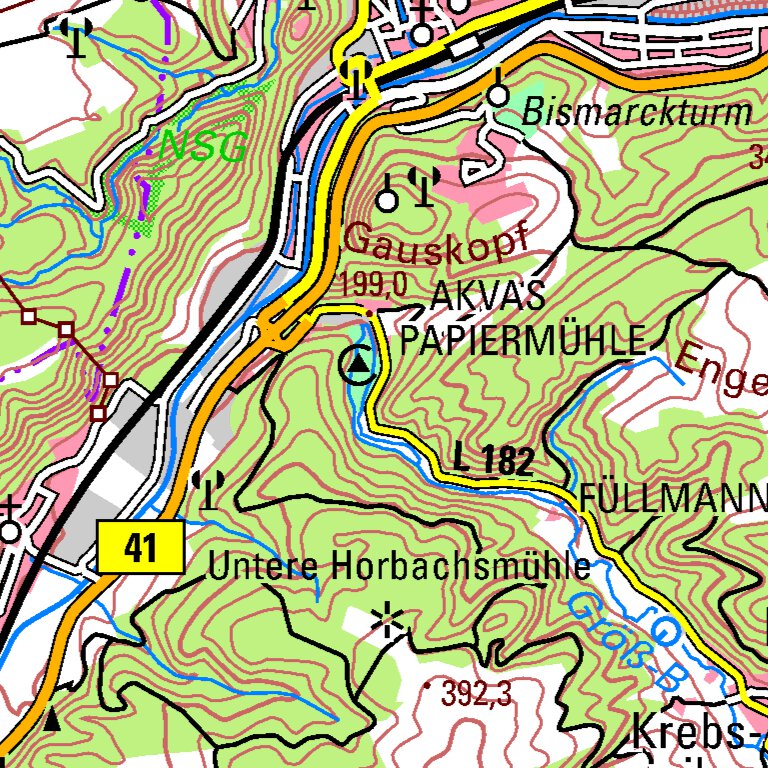 Idar-Oberstein (1:100,000) Map by Landesamt fur Vermessung und ...