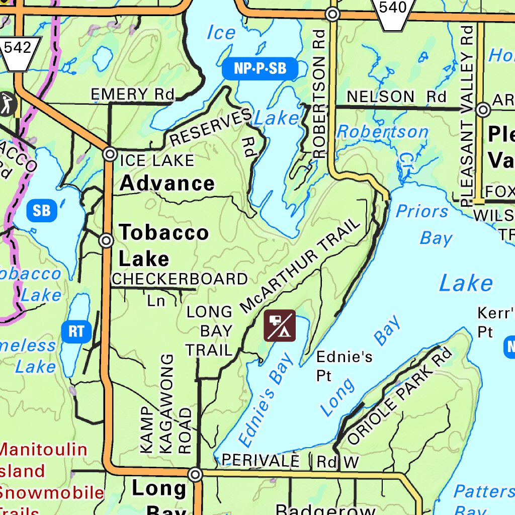 WMU 43A & 43B Manitoulin Island – Ontario Hunting Topo Map by Backroad ...