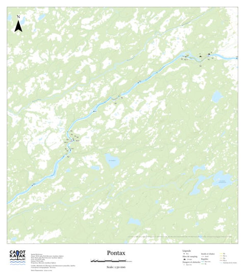 Rivière Pontax Map by Canot Kayak Quebec | Avenza Maps