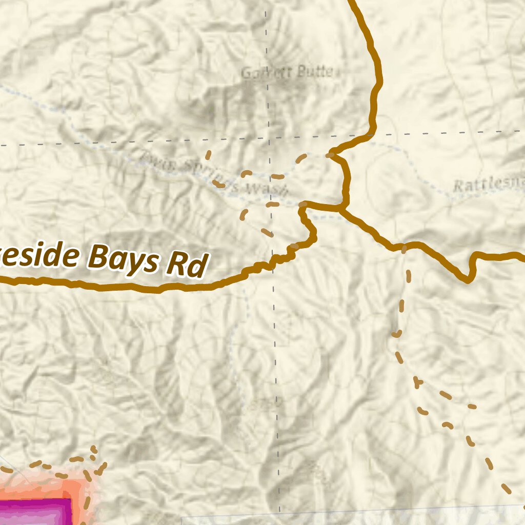 North East Clark County OHV Trails Map by Nevada Department of ...