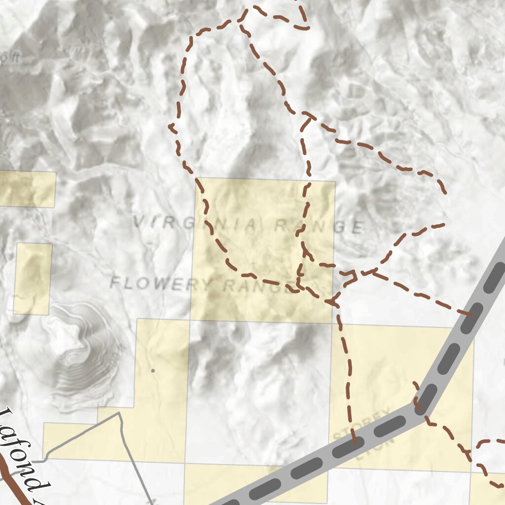 Storey County OHV Trails Map by Nevada Department of Conservation and ...